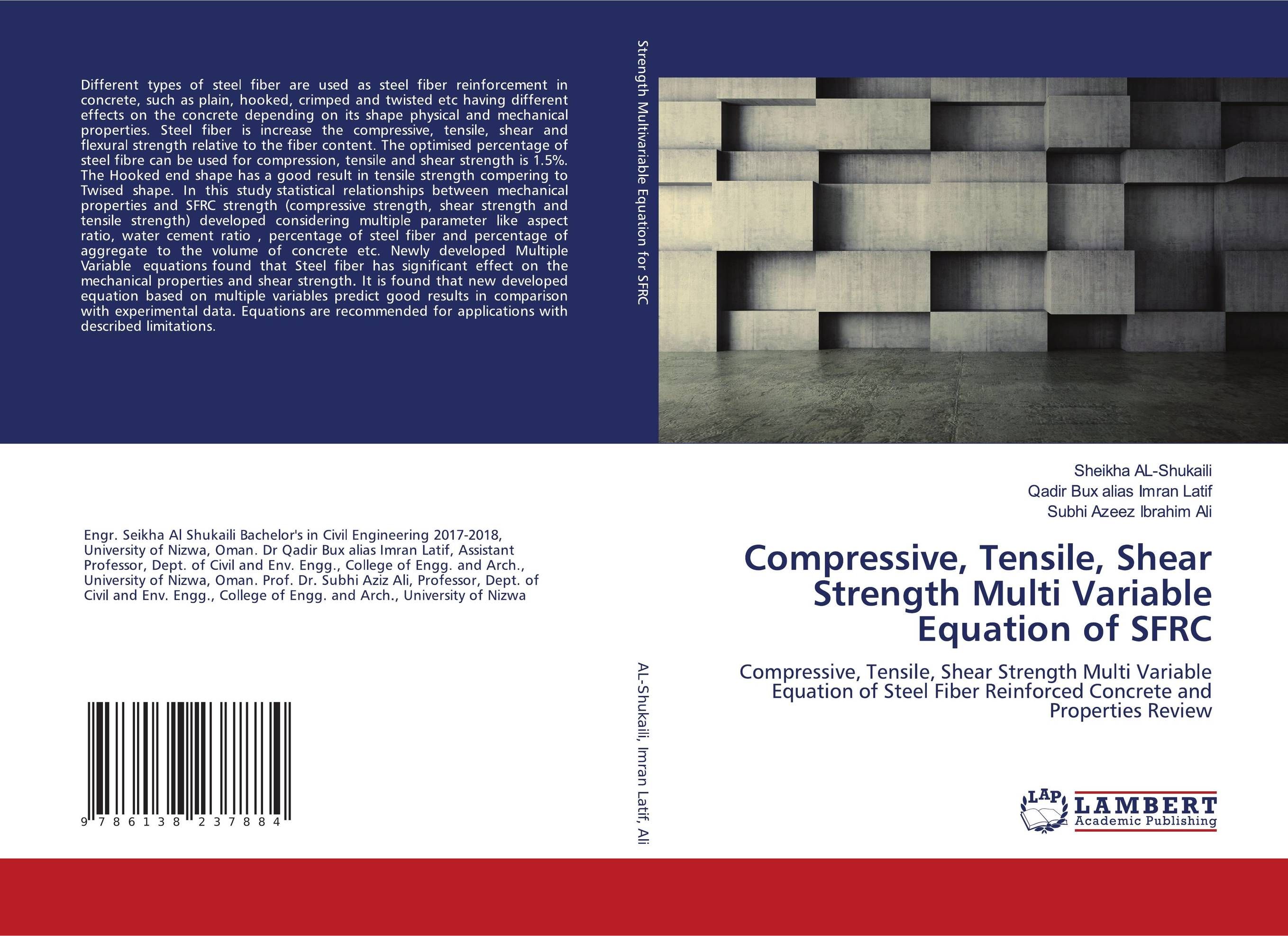 Купить Compressive Tensile Shear Strength Multi Variable Equation Of Sfrc Compressive