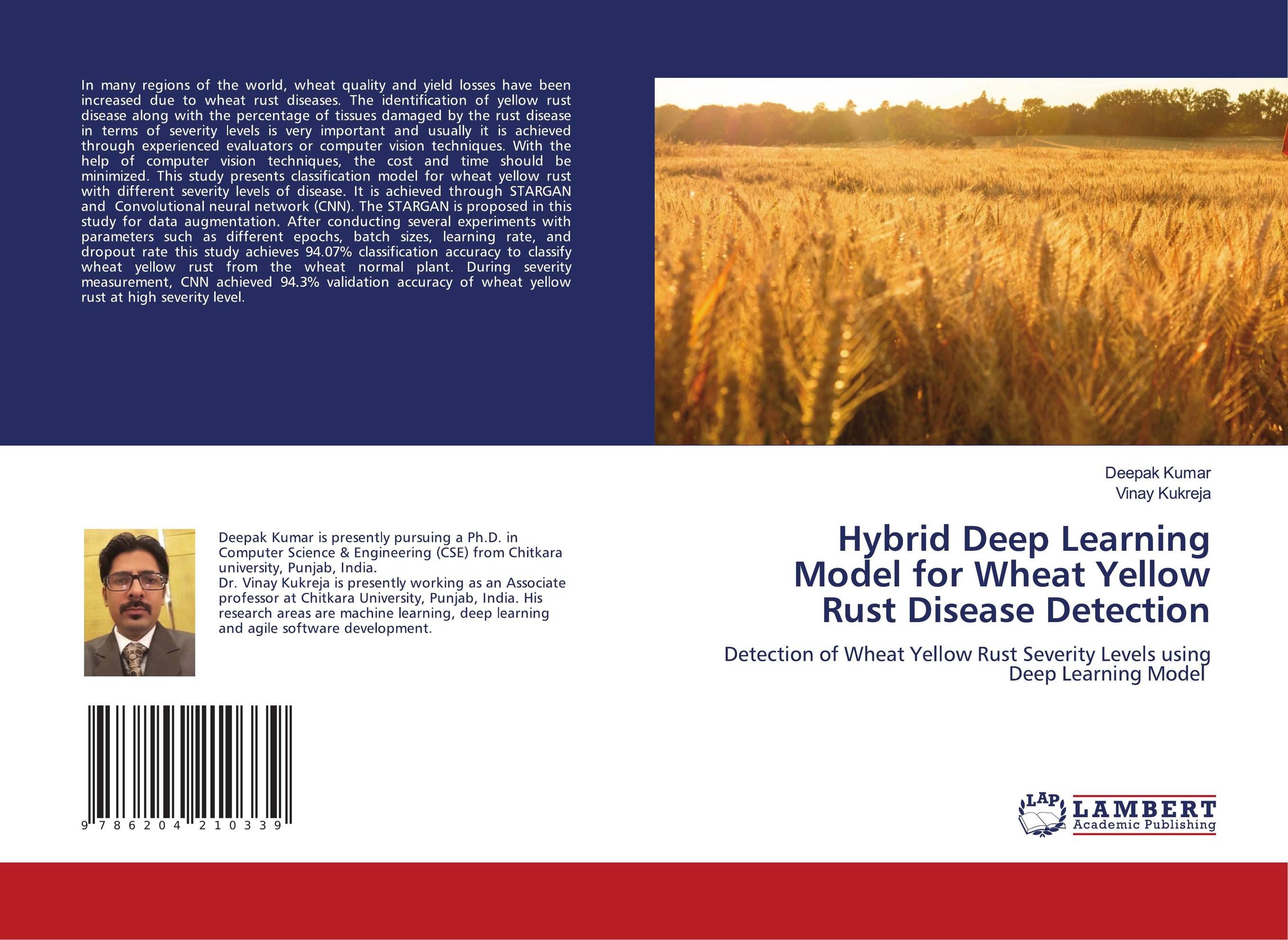 Купить Hybrid Deep Learning Model For Wheat Yellow Rust Disease