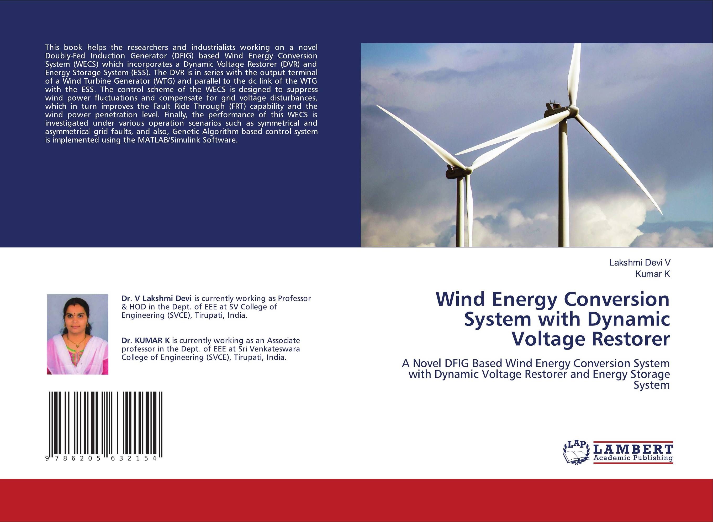Купить Wind Energy Conversion System With Dynamic Voltage Restorer A